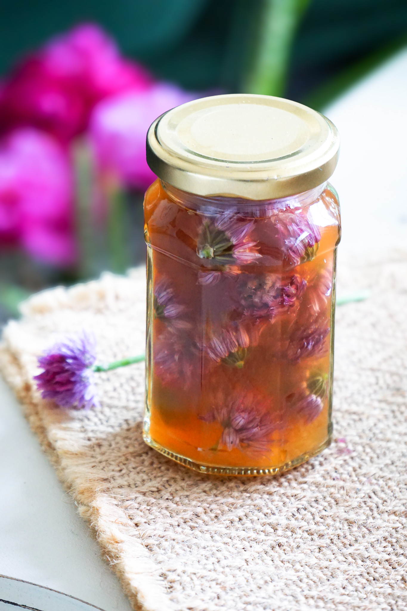 Recette de Vinaigre aux fleurs de ciboulette | blog Recettes veggie